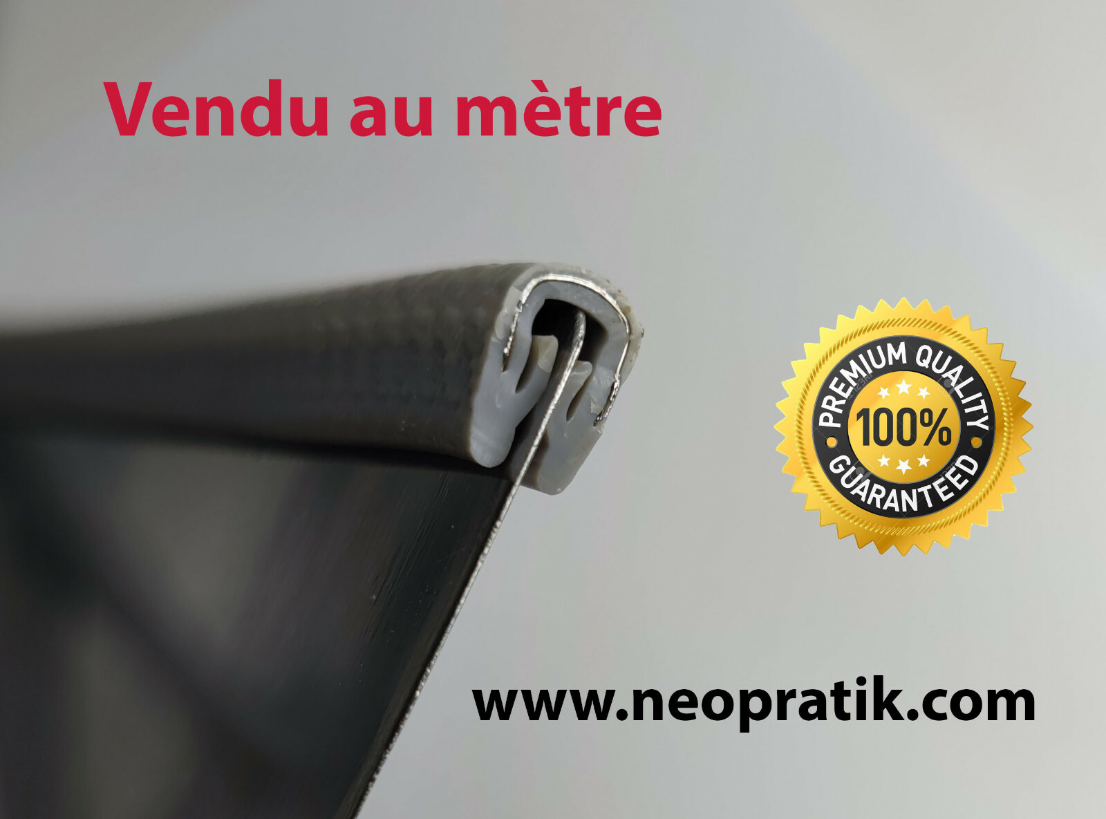 Protection PVC grise en U armée bord tole portière auto voiture moto ...