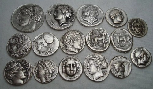 GREECE UNIQUE RARE HUGE LOT OF 16 ANCIENT GREEK COINS MUSEUM QUALITY | eBay