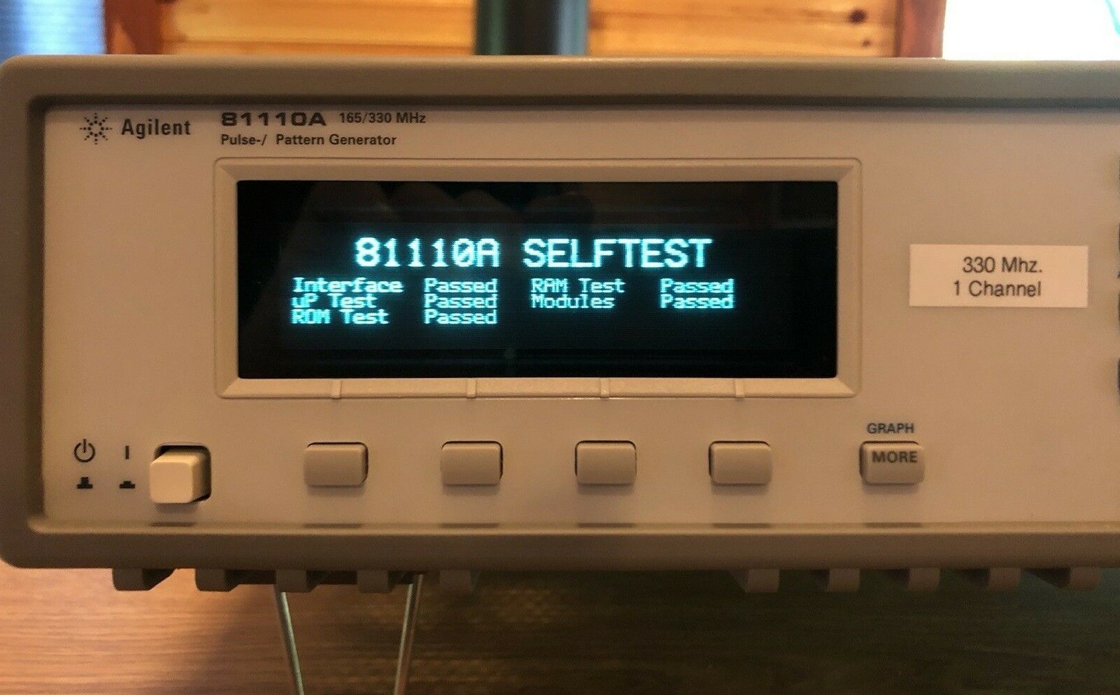 AGILENT 81110A PULSE PATTERN GENERATOR with SINGLE CHANNEL 81112A ...