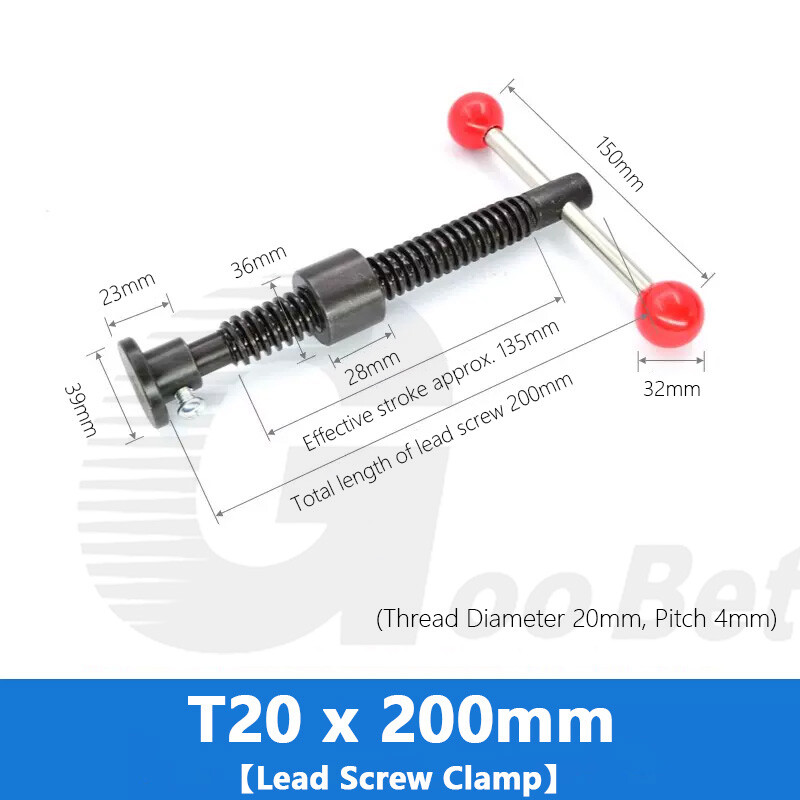 T12 - T36 Vise Hardware Kit ACME Thread Lead Screw Nut Workholding ...