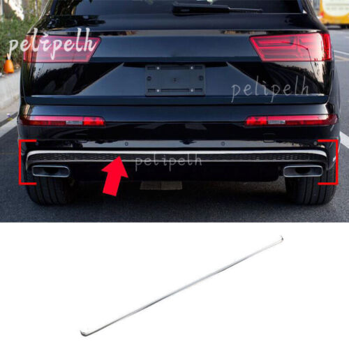 2016-2019 Audi Q7 Sports Rear Bumper Strip Protector Cover Trim Steel ...