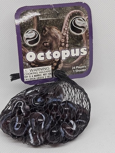 OCTOPUS Bag 24 Player Mega Fun Vacor Marbles &1 Shooter-Instructions ...