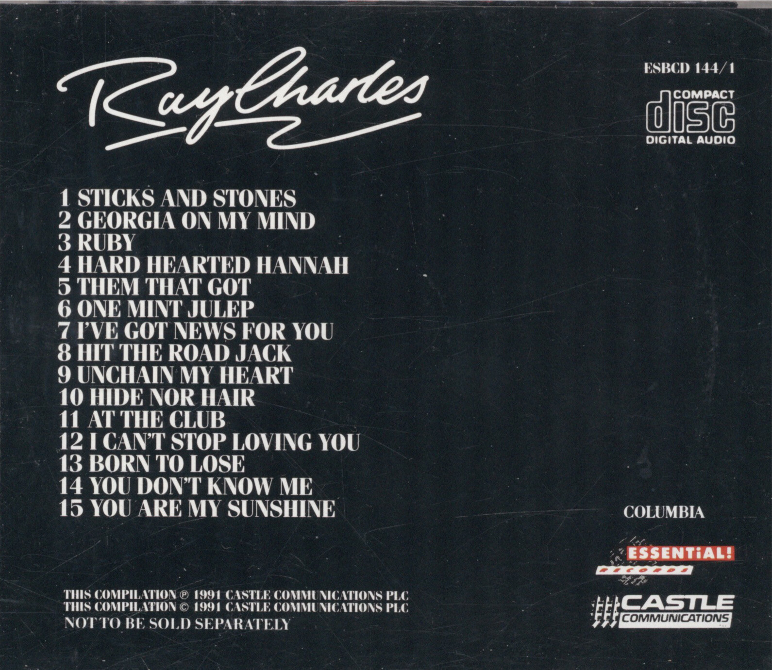 Ray Charles - The Classic Years Disc 1 CD | eBay