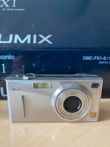 Panasonic Lumix DMC-FX1 Silver Compact Digital Camera 3.2MP Used Japan ...