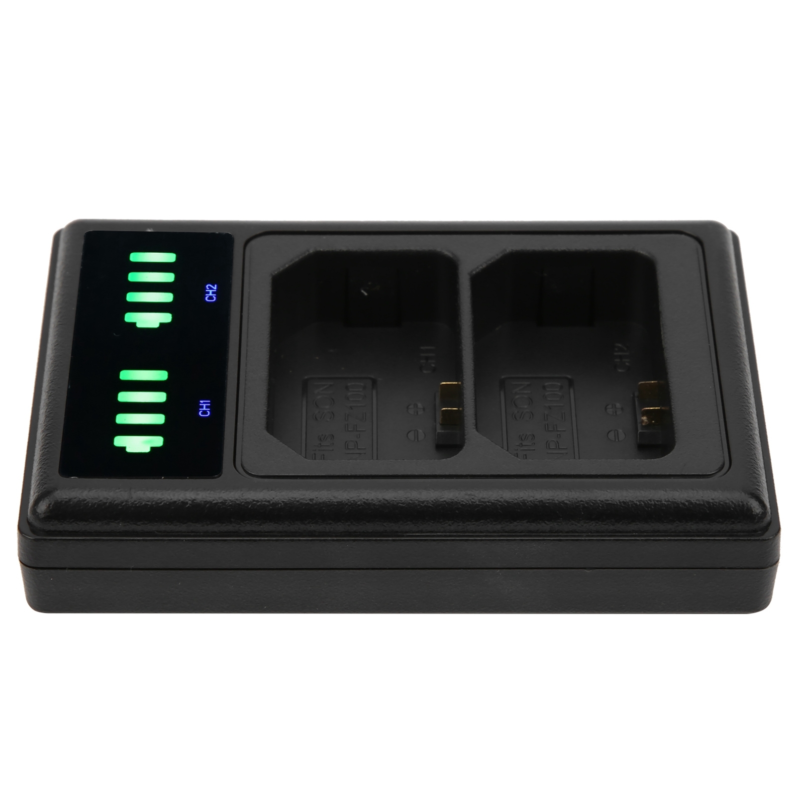 Portable Camera Battery Dual Port Charger Charging Dock With LCD ...