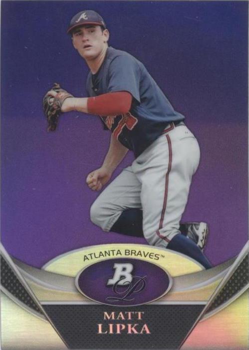 2011 Bowman Platinum - Prospects Matt Lipka #BPP95 Purple Refractor (RC ...
