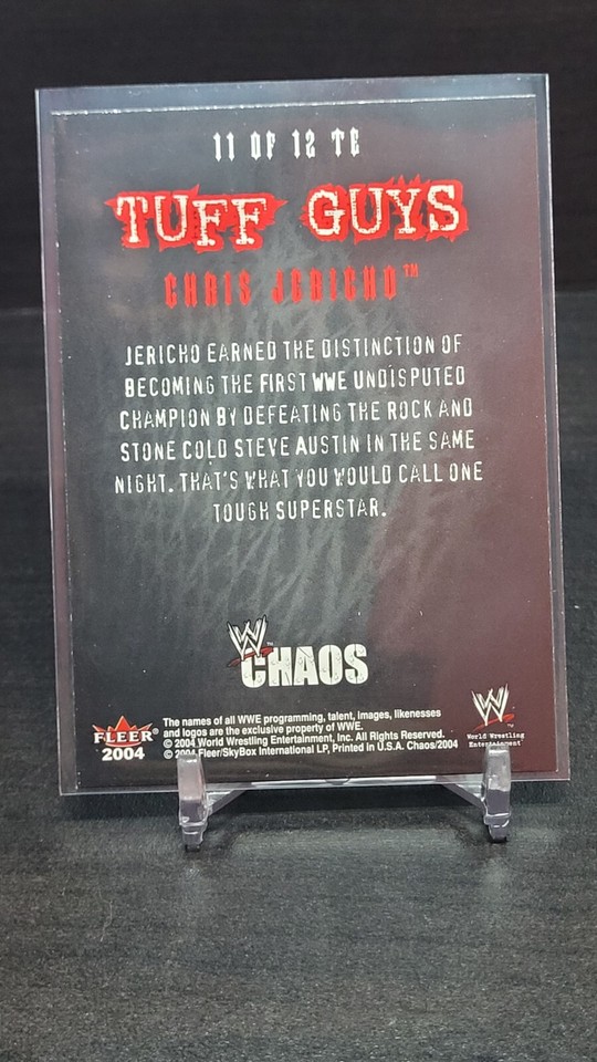 2004 Fleer WWE Chaos Tuff Guys #11 Chris Jericho | eBay