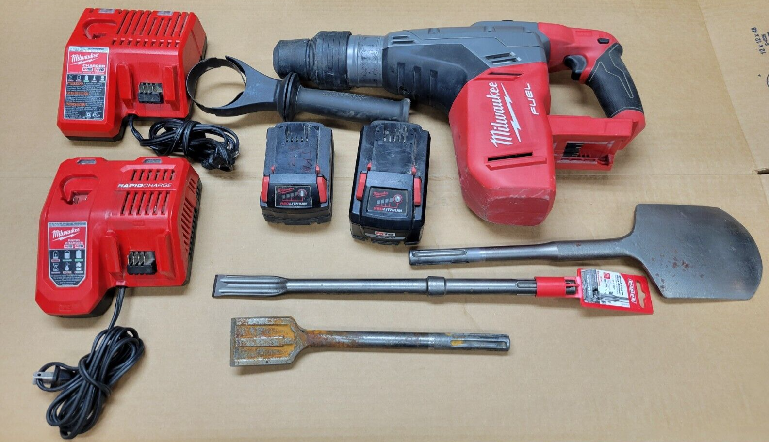 Milwaukee 2717-20 M18 1-9/16” SDS Max Rotary Hammer W/ 2 Batteries | eBay