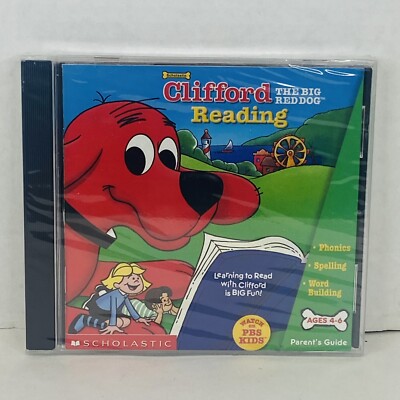 NEW Clifford The Big Red Dog Reading PC CD-Rom Educational Kids Game ...
