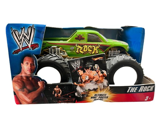 2006 Hot Wheels Monster Jam Truck 1/24 Diecast WWE The Rock w/Poster | eBay