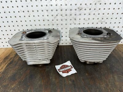 2004-up 883 Cylinders Harley Sportster Silver Front/Rear Barrel Jugs ...