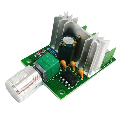DC motor fan speed controller 6V-12V 6A PWM stepless speed regulation ...