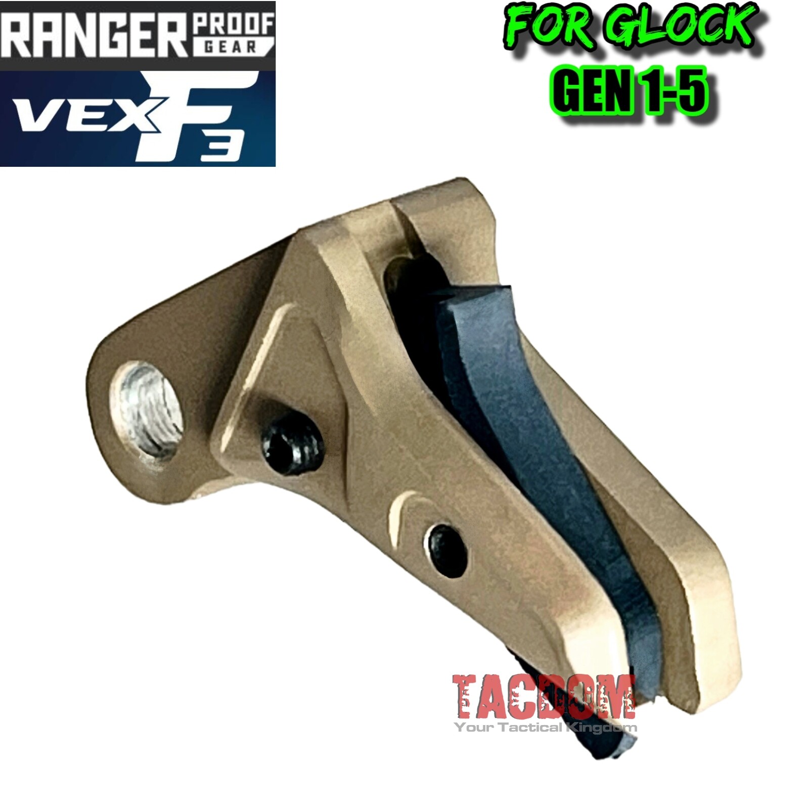 RANGER PROOF with Johnny GL0CK VEX F3 TRIGGER FDE TAN 17 19 43 43X GEN ...