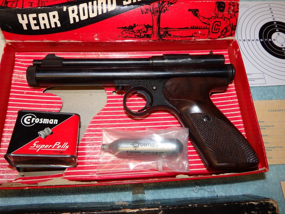 Crosman Model 150 Vintage Pellet Gun Original Box and manuals | eBay