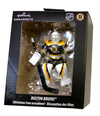 Hallmark Boston Bruins Goalie NHL Hockey Black Box Ornament NIB | eBay