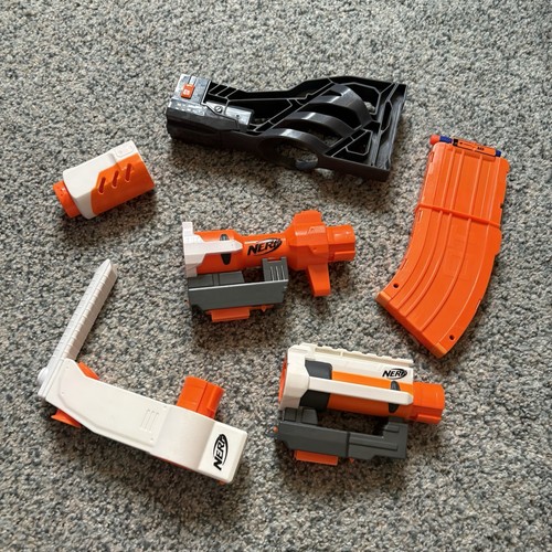 Lot Of 6 Nerf Gun Modulus Attachments Parts | eBay