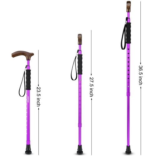 Rirether Adjustable Walking Stick Balancing Mobility Aid, Lightweight ...