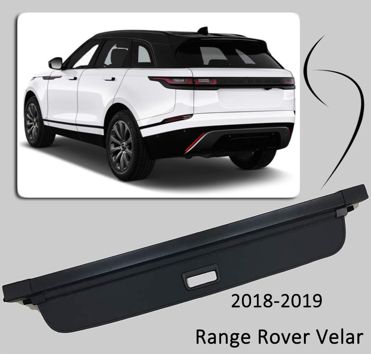 Cargo Cover Compatible with 2018-2023 Land Rover Range Rover Velar ...