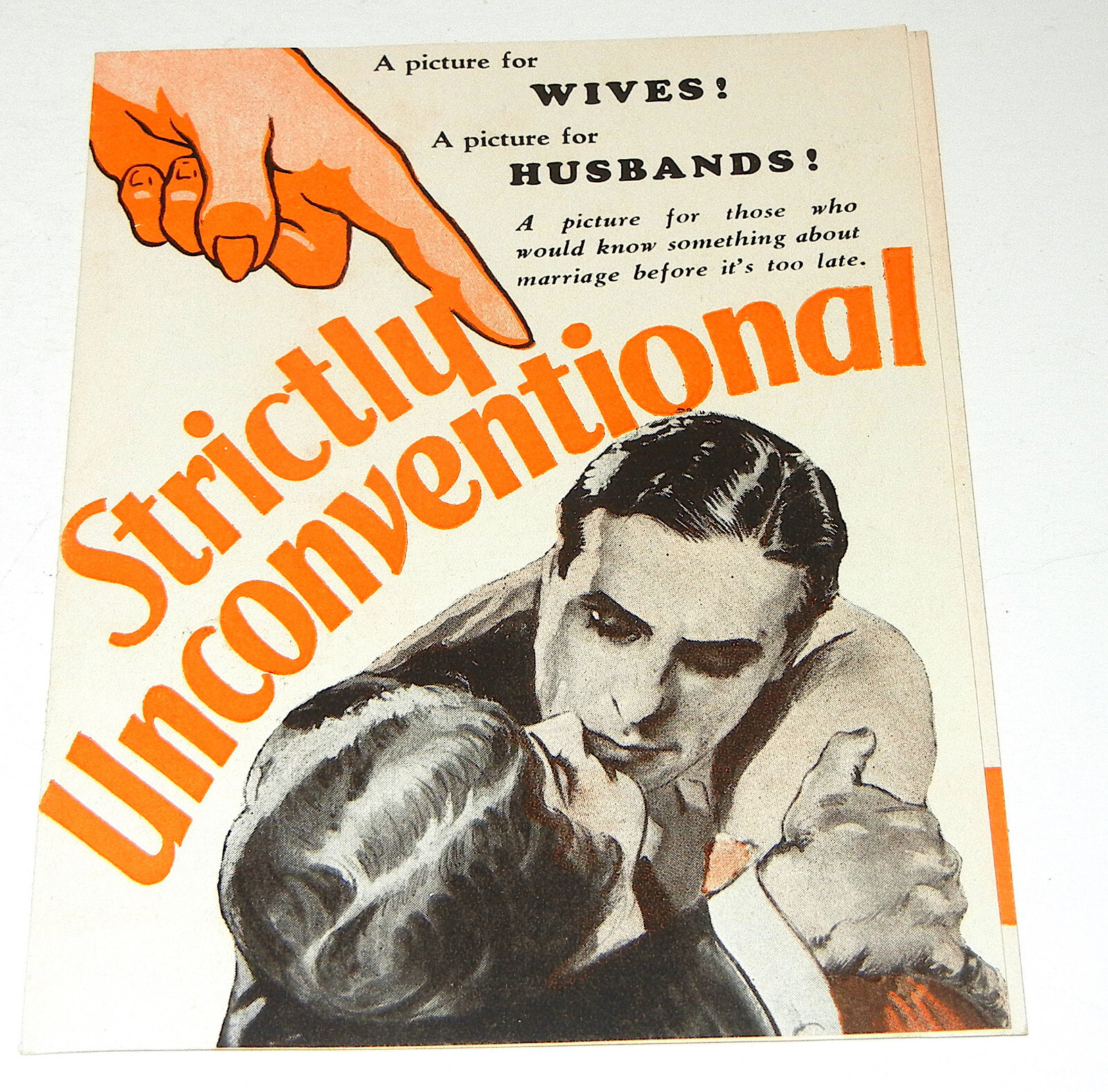 1930 STRICTLY UNCONVENTIONAL MOVIE HERALD MUSIC HALL STEEL PIER ...
