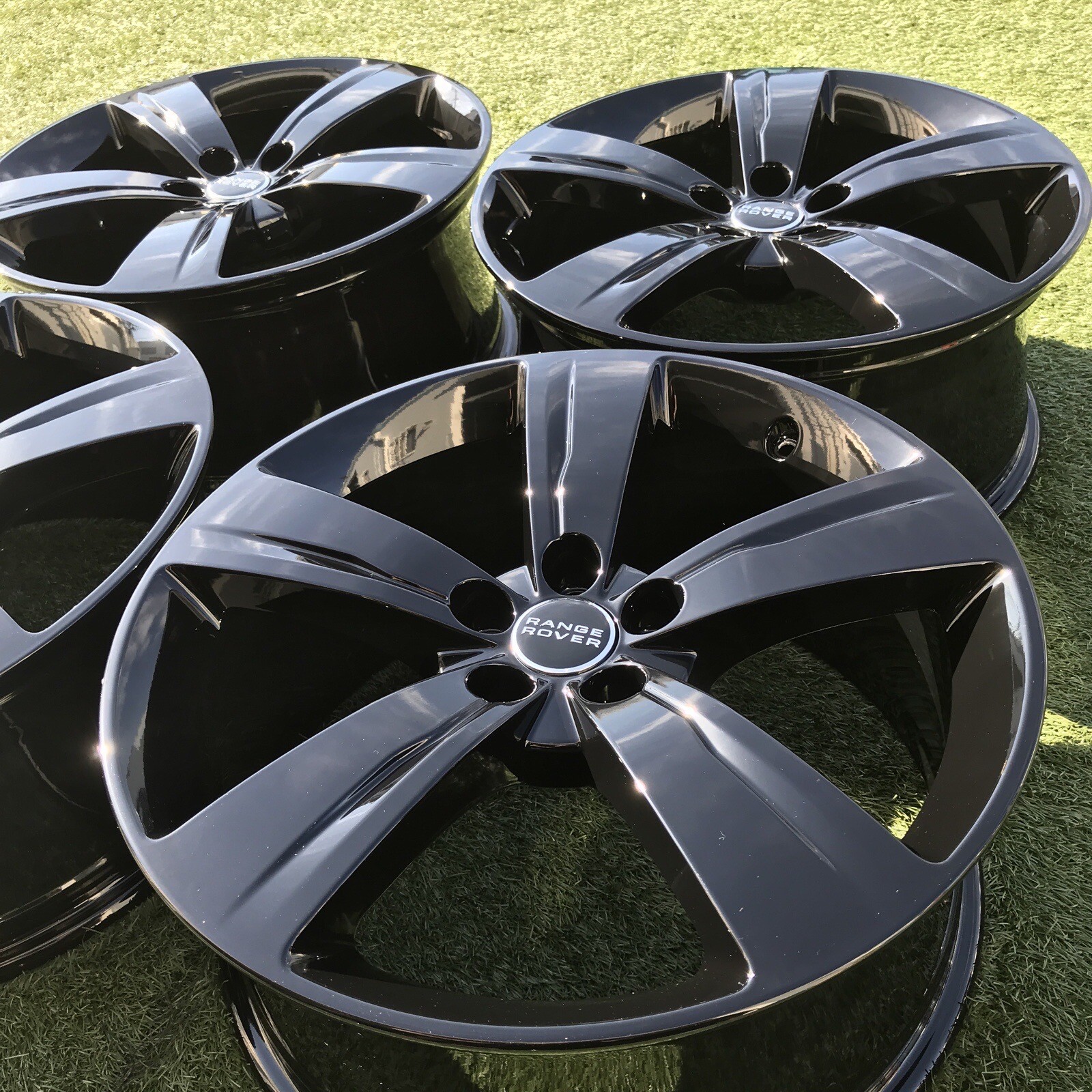 19" EVOQUE RIMS OEM SET 4 BLACK WHEELS LAND ROVER RANGE ROVER VELAR | eBay