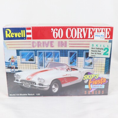 Revell Skip's Fiesta Drive-In Series '60 Corvette 1/25 Model Kit 7164 ...