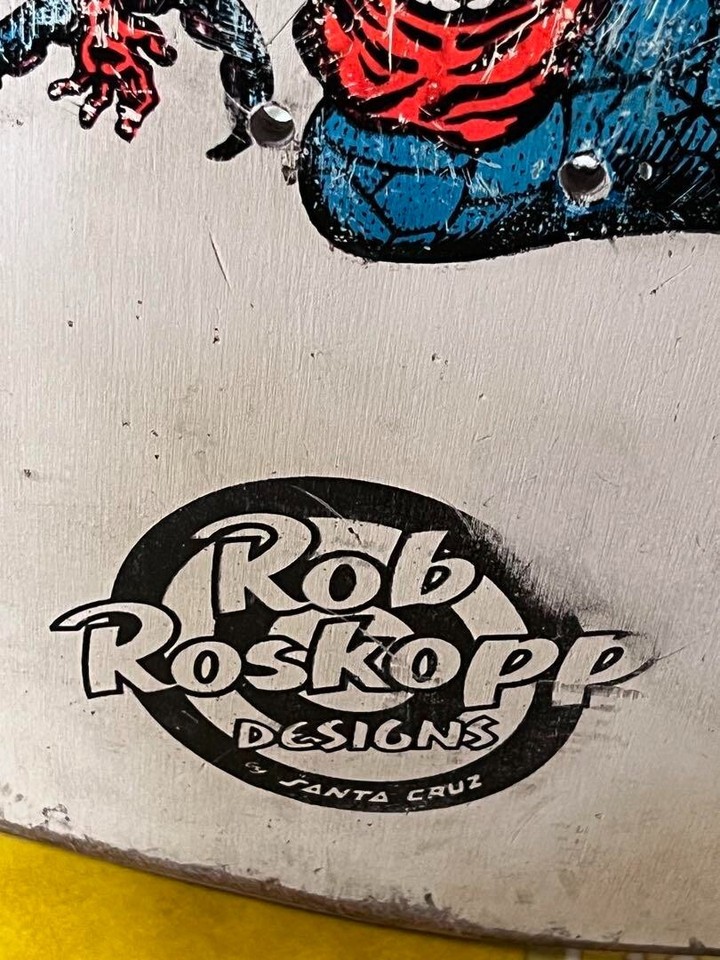 SANTA CRUZ Rob Roskopp Vintage Skateboard Deck With Rail Bar Hole | eBay