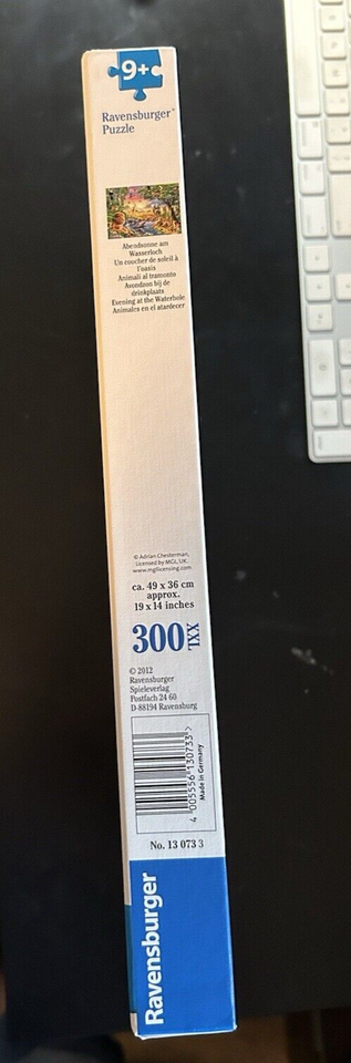 Ravensburger 300 XXL Piece Puzzle “EVENING AT THE WATERHOLE” - COMPLETE ...