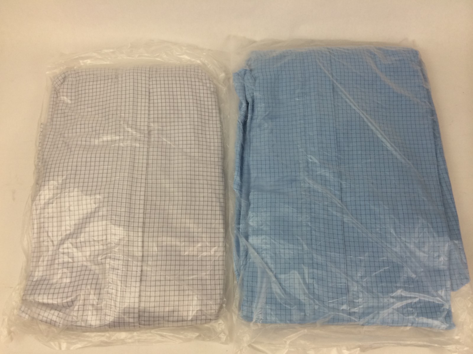 Cleanroom Coverall Suit Jumpsuit Blue or White Anti-static Elastic Cuff ...