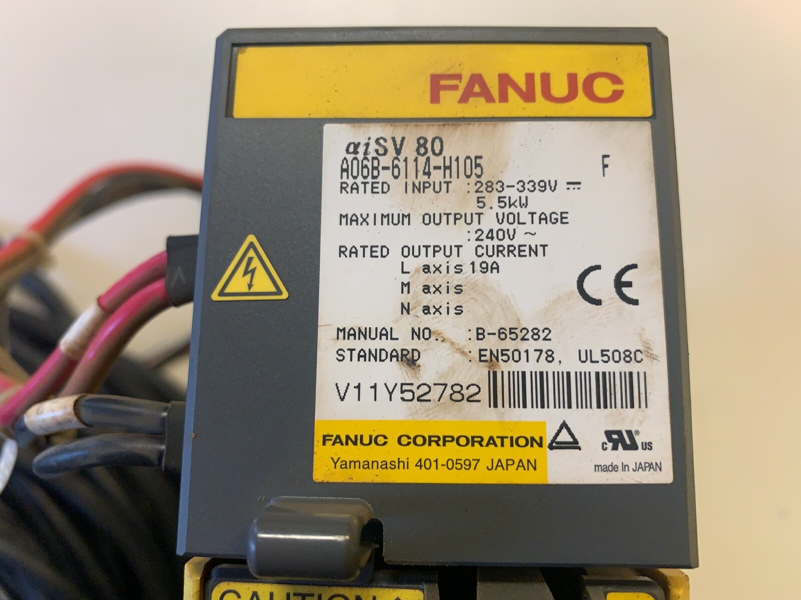 FANUC A06B-6114-H105 7TH AXIS DRIVE FOR ROBOT WITH CABLES | eBay