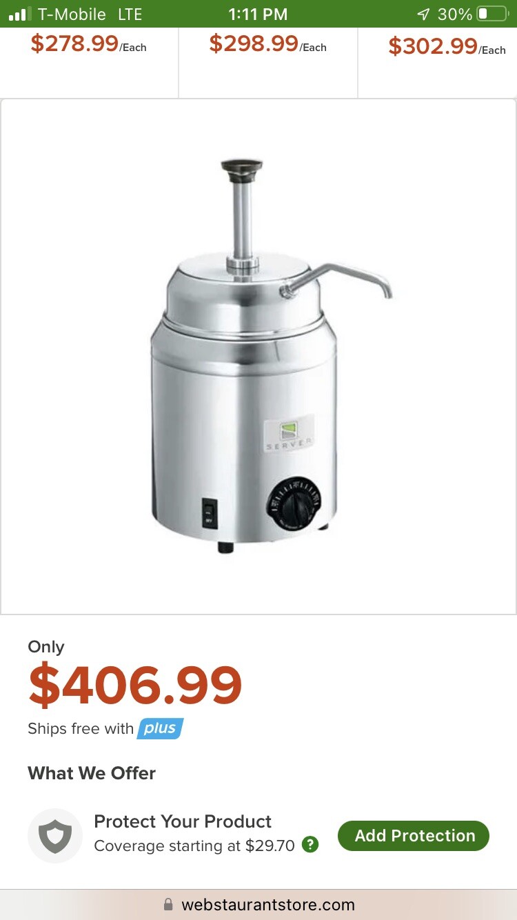 Server 82060 Hot Topping Warmer for sale online | eBay