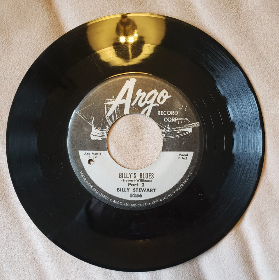 45 RPM BILLY STEWART/BILLY'S BLUES PART 1/PART 2 ARGO 5256 VG++ | eBay
