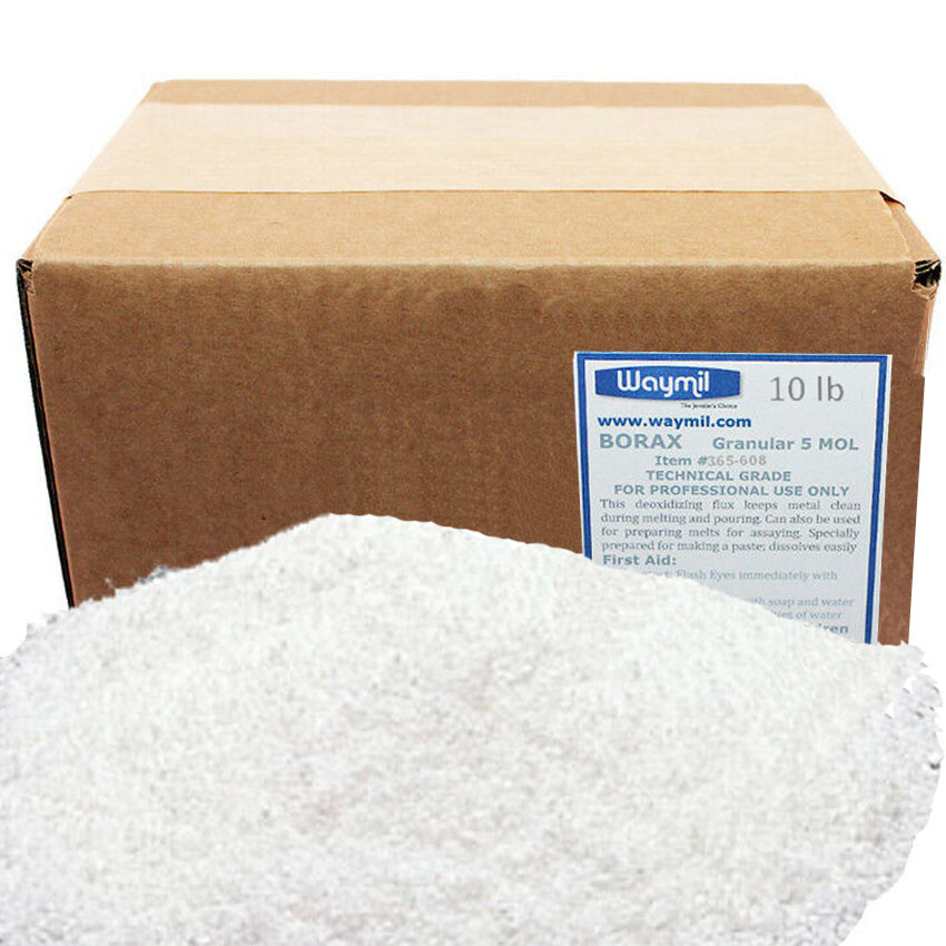 Borax Flux Glaze Crucibles 10 Lb Box Melting Gold & Silver Casting ...