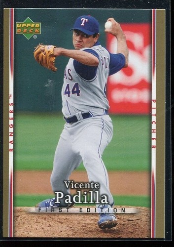 2007 Upper Deck First Edition Baseball Vincente Padilla #157 Texas Rangers | eBay