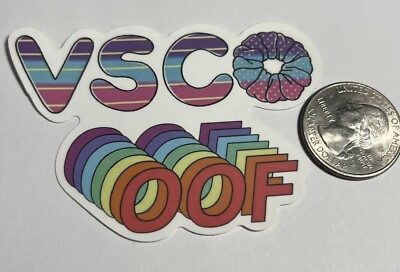 Vsco Oof Rainbow Sticker | eBay