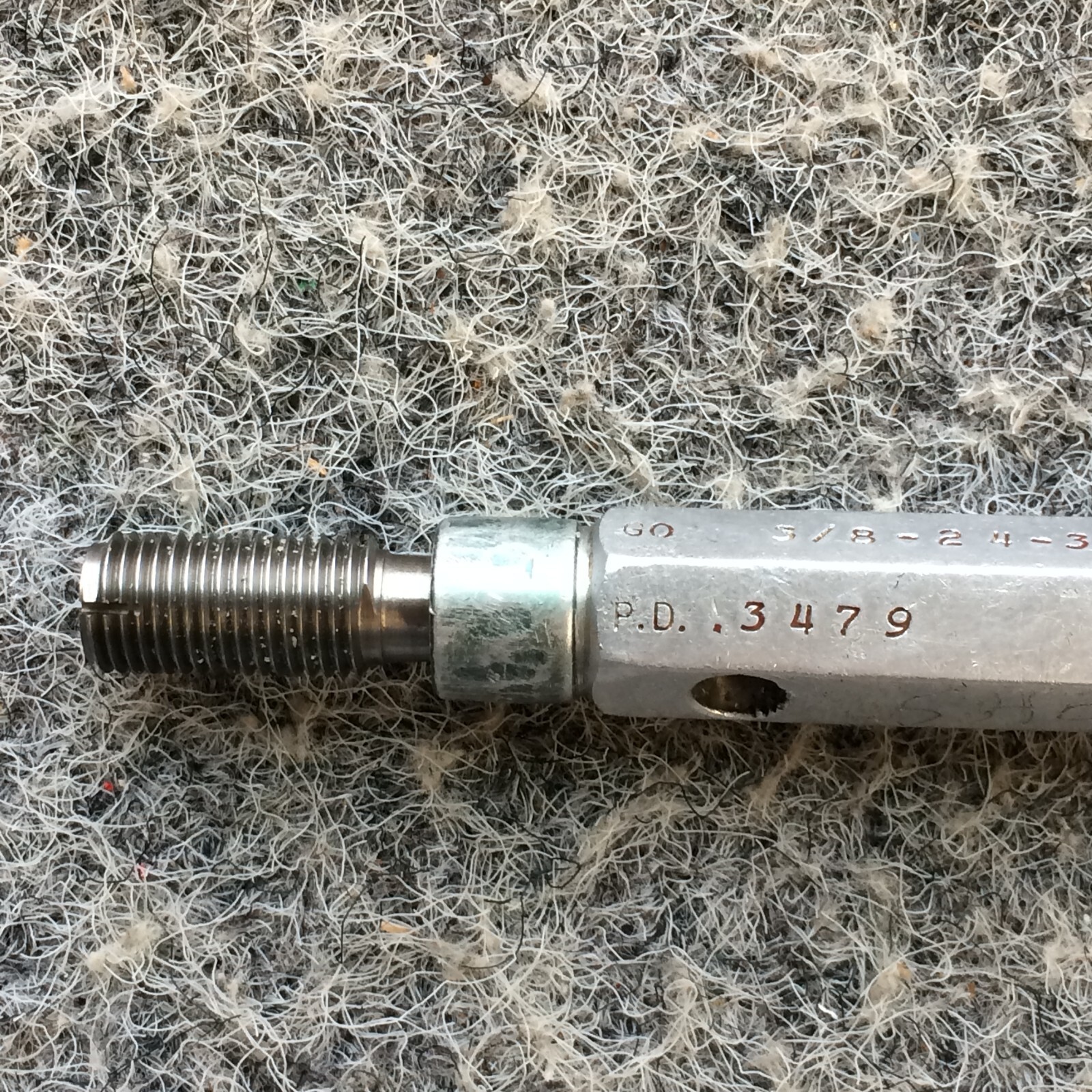 3/8" - 24 - 3B Thread Plug Gage - Go, No Go - GO .3479, NOGO .3516 | eBay