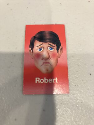 Blue Replacement Face Card for Guess Who 1987 Version Game Robert | eBay