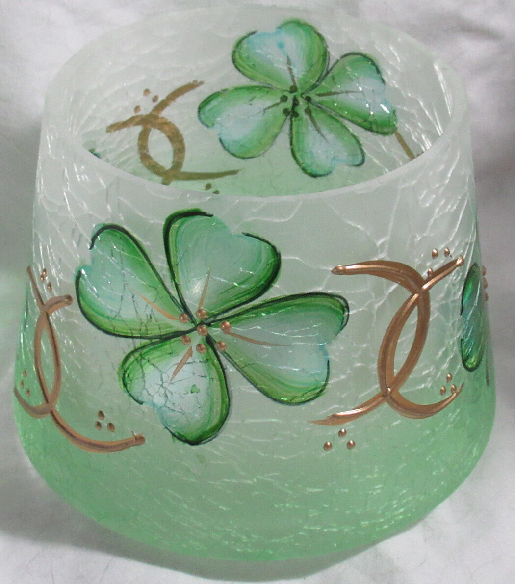 Yankee Candle Large Jar Shade J/S FOUR LEAF CLOVER St. Patrick's Day ...