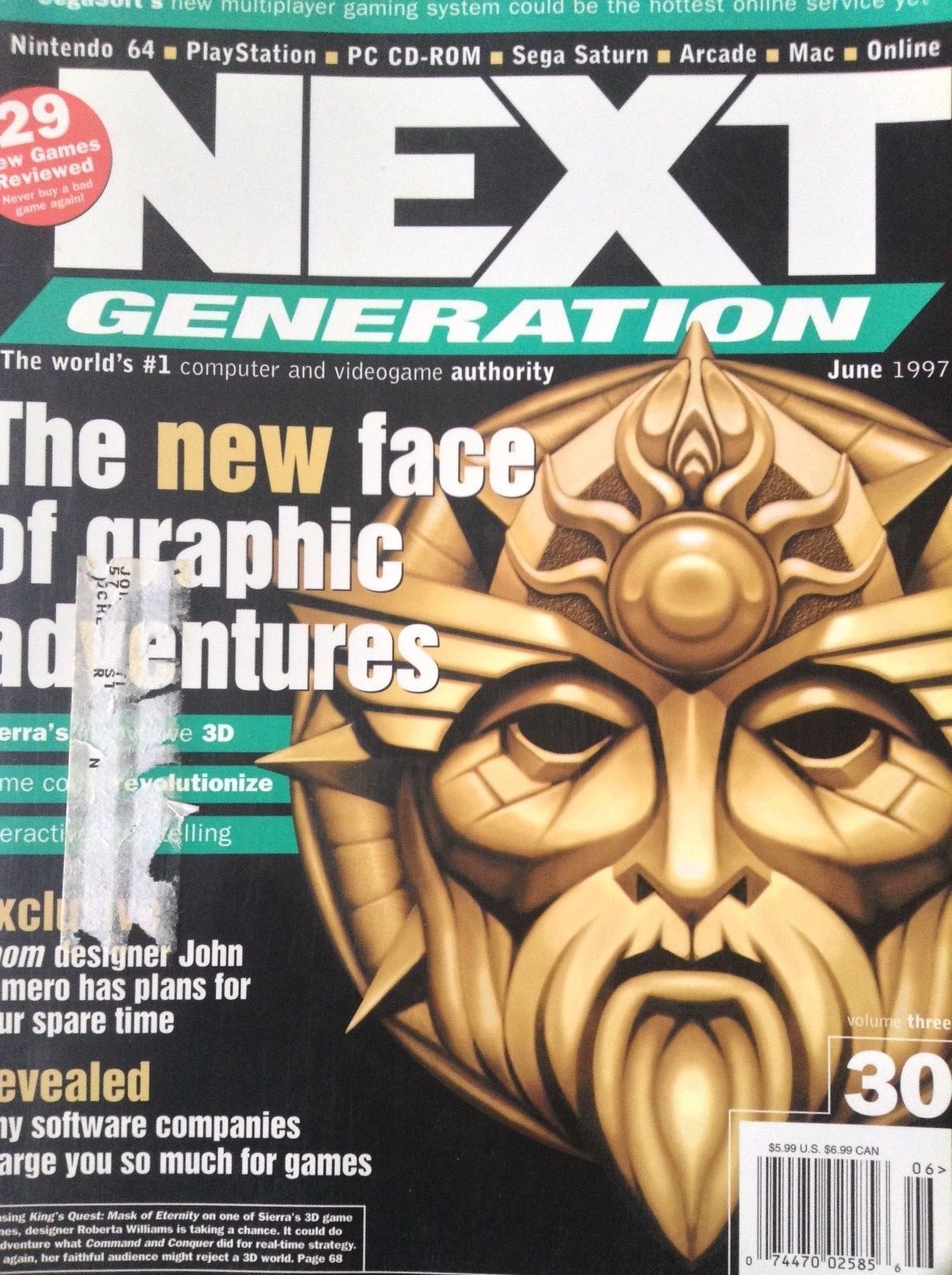 Next Generation Magazine New Face Of Graphics June 1997 120418nonrh | eBay