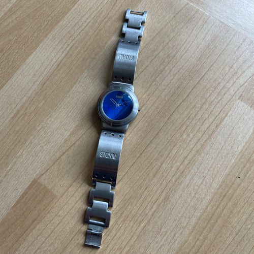 Rare Vintage Storm Nuclear Bubble Watch Storm Second Hand Women’s Blue ...