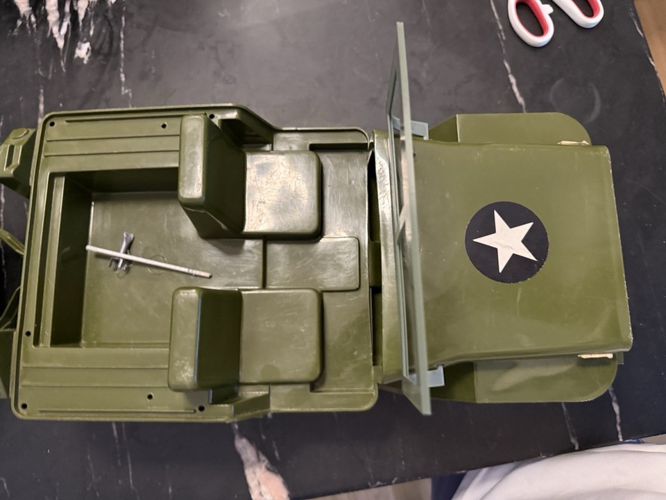 Gi Joe WW2 Army 5 Star Jeep Trailer 1973 Empire Soldier Action Man ...