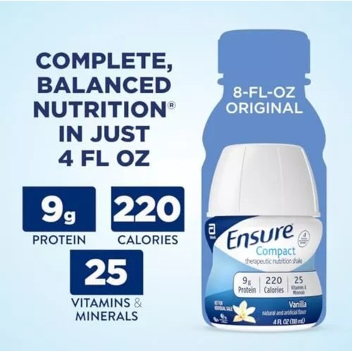 Ensure Compact Nutrition Shake With 9g of Protein and 25 Vitamins 04/01 ...