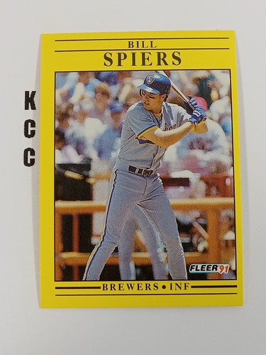 1991 Fleer MLB Baseball Milwaukee Brewers #597 Bill Spiers | eBay