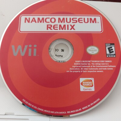 Namco Museum Remix (Nintendo Wii) WORKING!- DISC ONLY Jewel Case ...