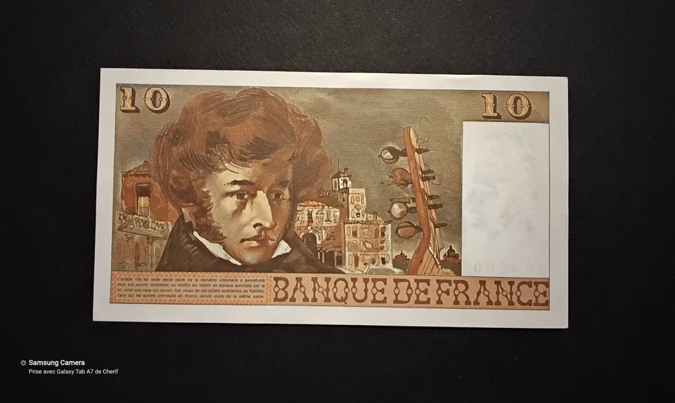 Billet De Banque De 10fr Berlioz《 NEUF 》 UNC Jamais Circulé, Craquant D ...