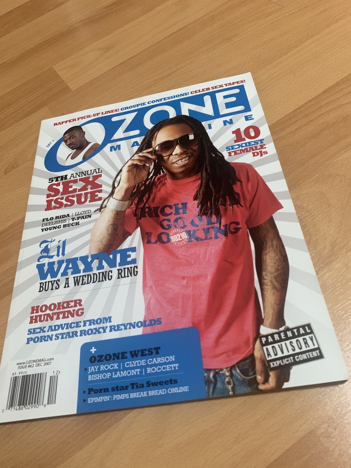Ozone Magazine #62 Dec 2007 Lil Wayne Brisco Flo Rida Sex Issue Hip Hop ...