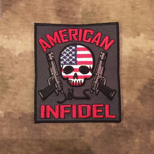 American Infidel Skull & Guns Patch | eBay UK