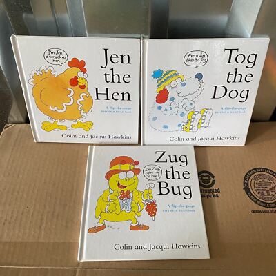 Jen the Hen Tog Dog Zug Bug Childrens Book Lot Colin Jacqui Hawkins ...