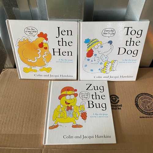Jen the Hen Tog Dog Zug Bug Childrens Book Lot Colin Jacqui Hawkins ...