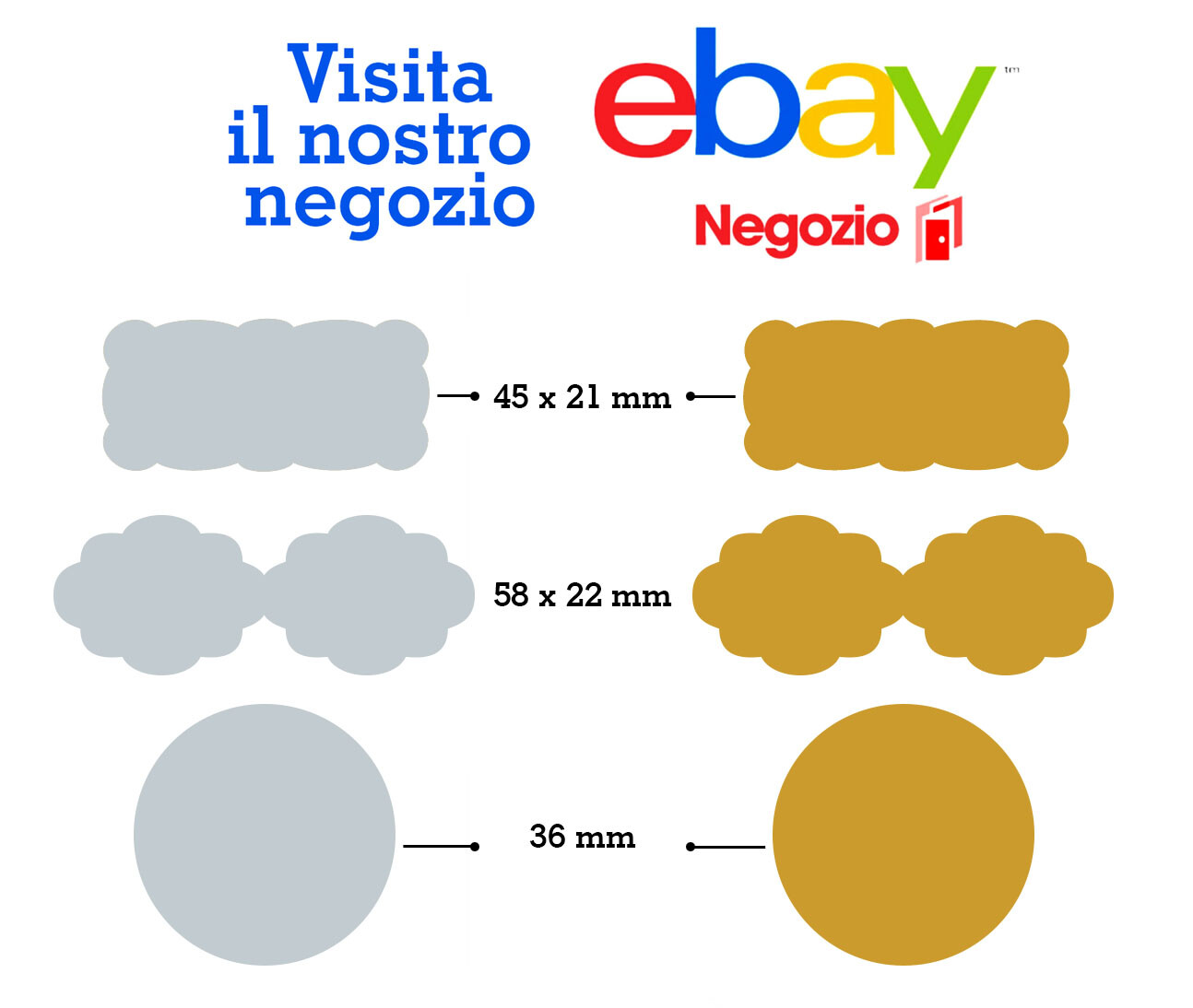 240 ETICHETTE ADESIVE PERSONALIZZATE BOLLINI CHIUDI PACCO TRASPARENTI ...