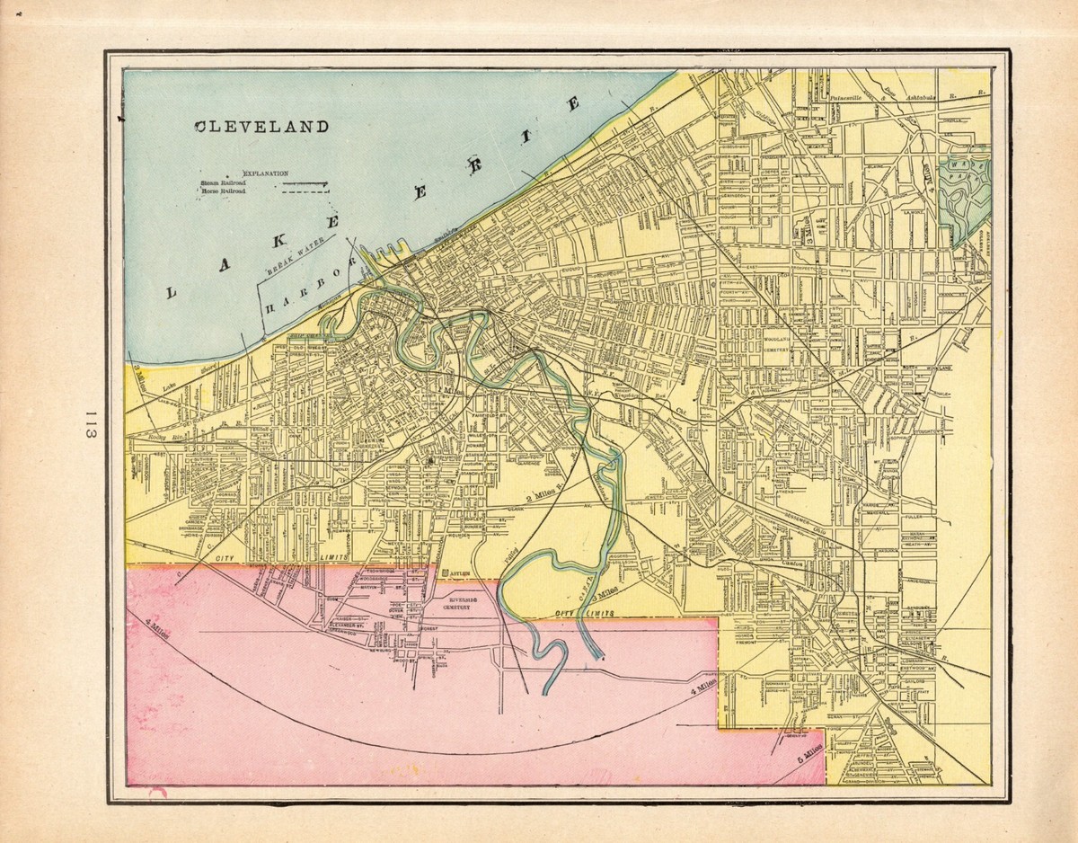 Detailed Map Of Cleveland Ohio